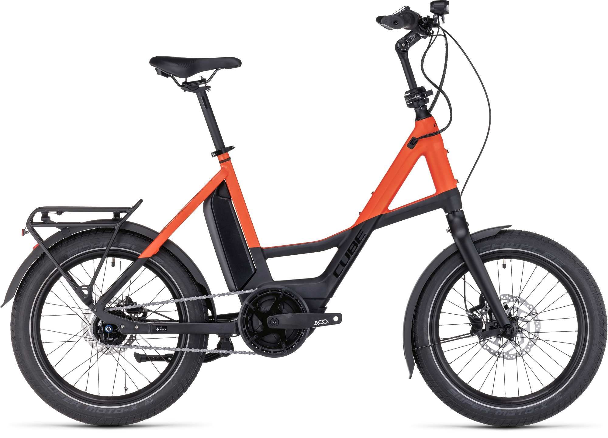 Cube COMPACT HYBRID 500 BLACK/SPARKORANGE 2024 E-bike lease? | Lease a Bike